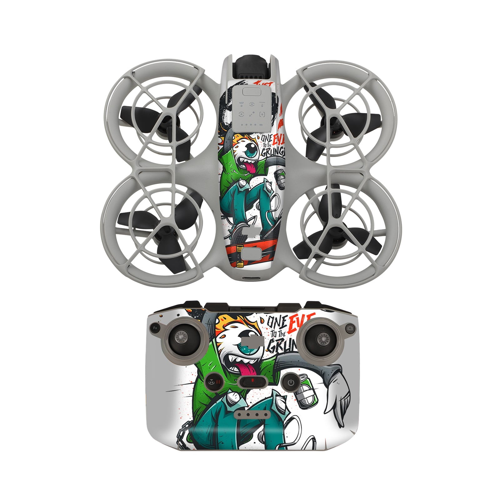 linyes Sticker Set For DJI NEO Sticker PCV Cool Skin Remote Drone ...