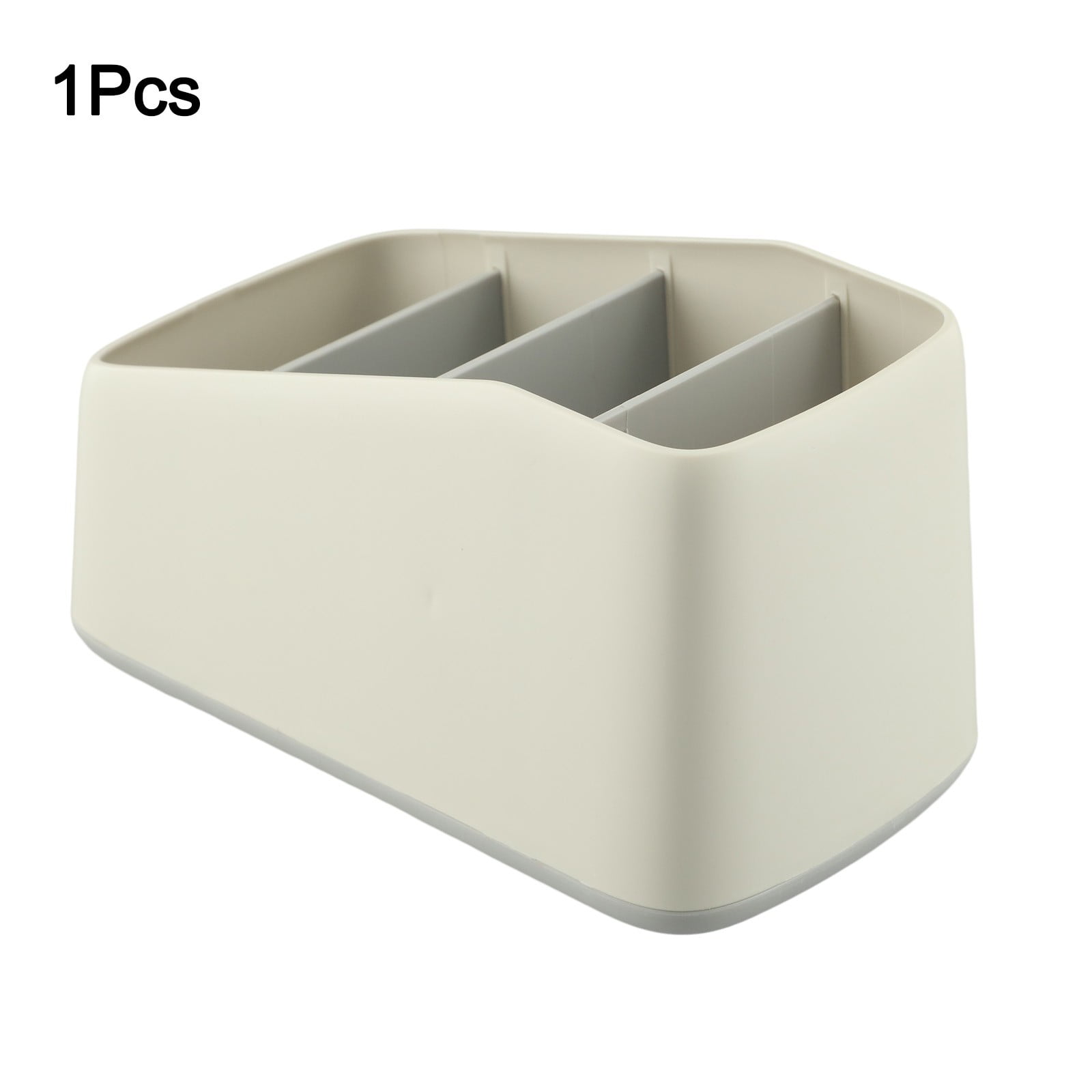 linyes TV Remote Control Holder Table Storage Box 4 Grid Desktop Tidy ...