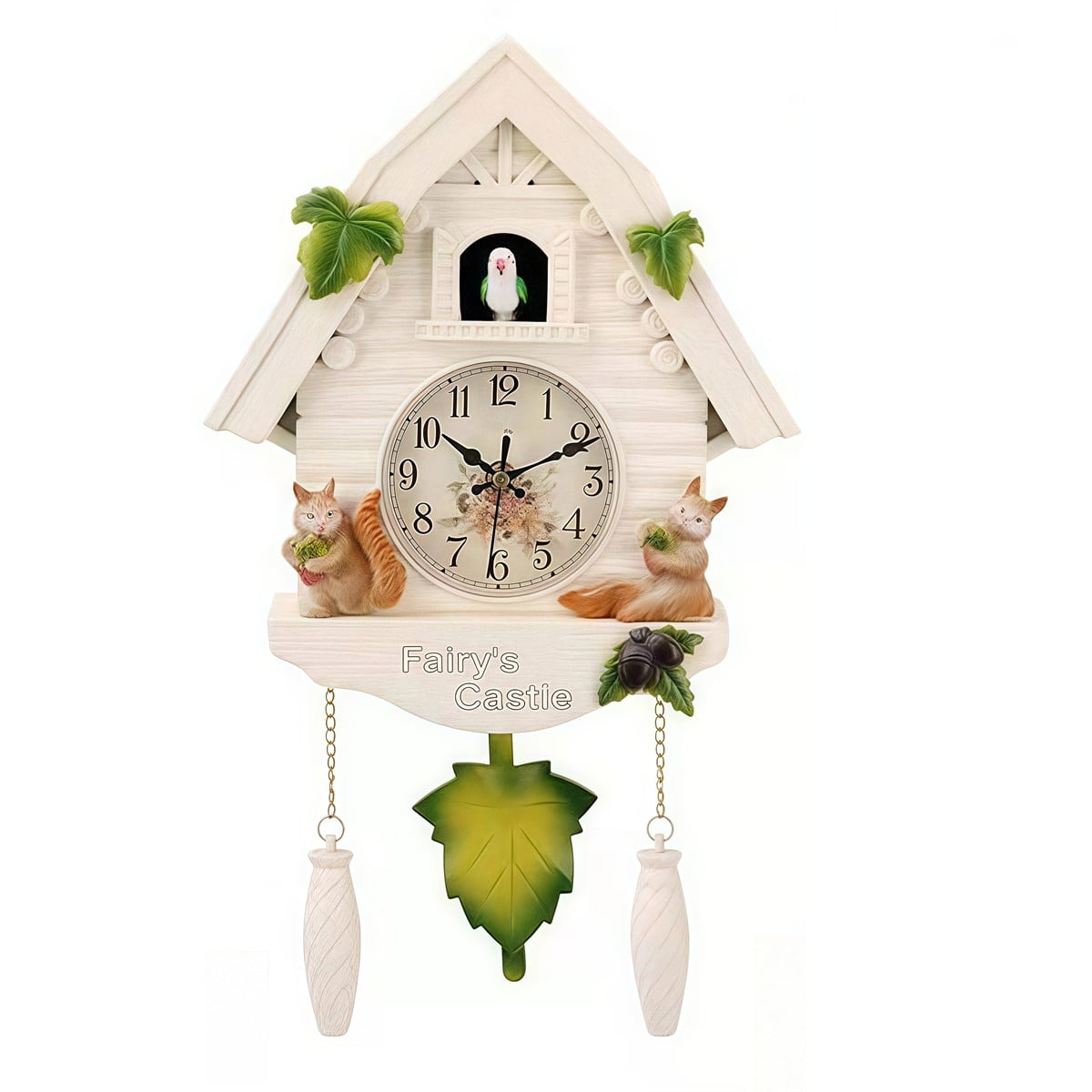 linyes Wall-mounted Alarm Clock Cuckoo Pendulum Clocks For Home Living ...
