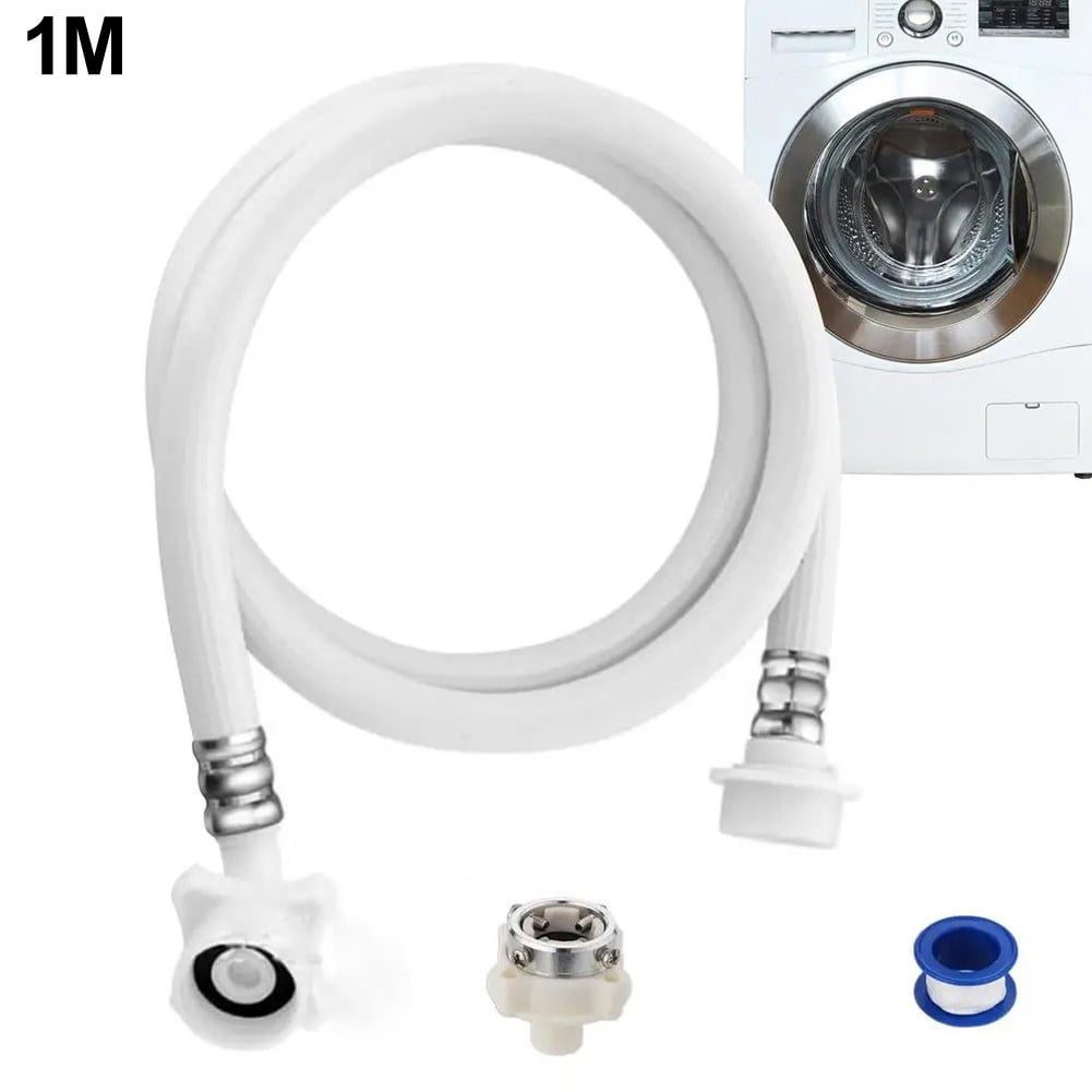 linyes Washer Water Hose White PVC Washing Machine Inlet Hose 3.2ft ...