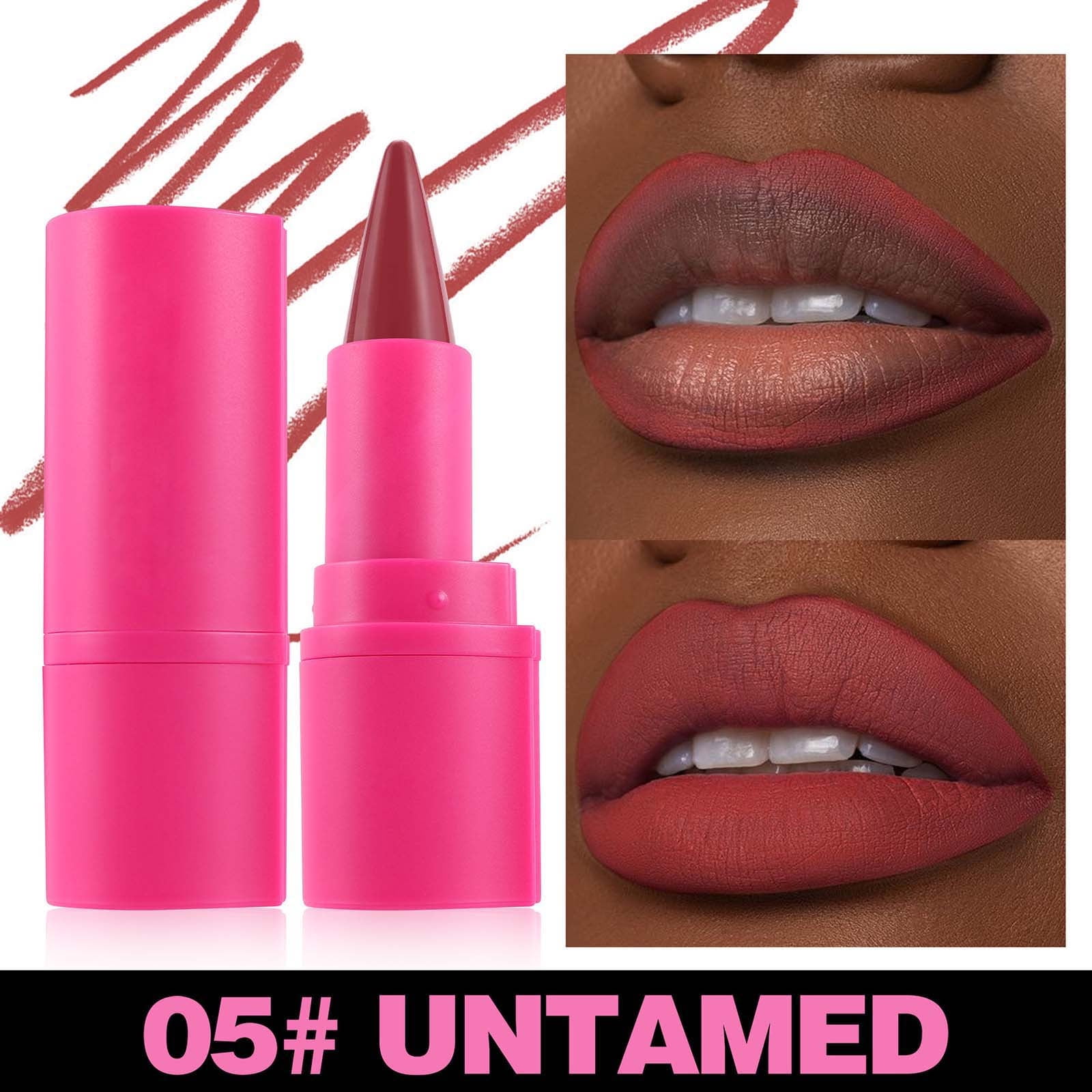 lip liner and lipstick combo,2 in 1 Lip Liner Lipstick Set,Matte ...