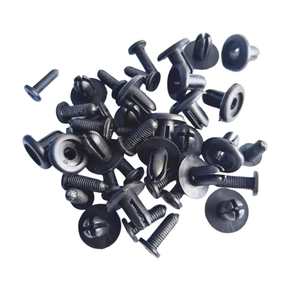 liraijei Auto Fastener Clip Bumper Rivet Black Plastic Retainer Trim ...