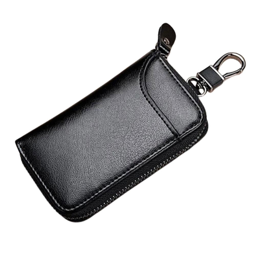 liraijei Car Key Holder Case Keychain Bag Zip Pouch with Card Genuine ...