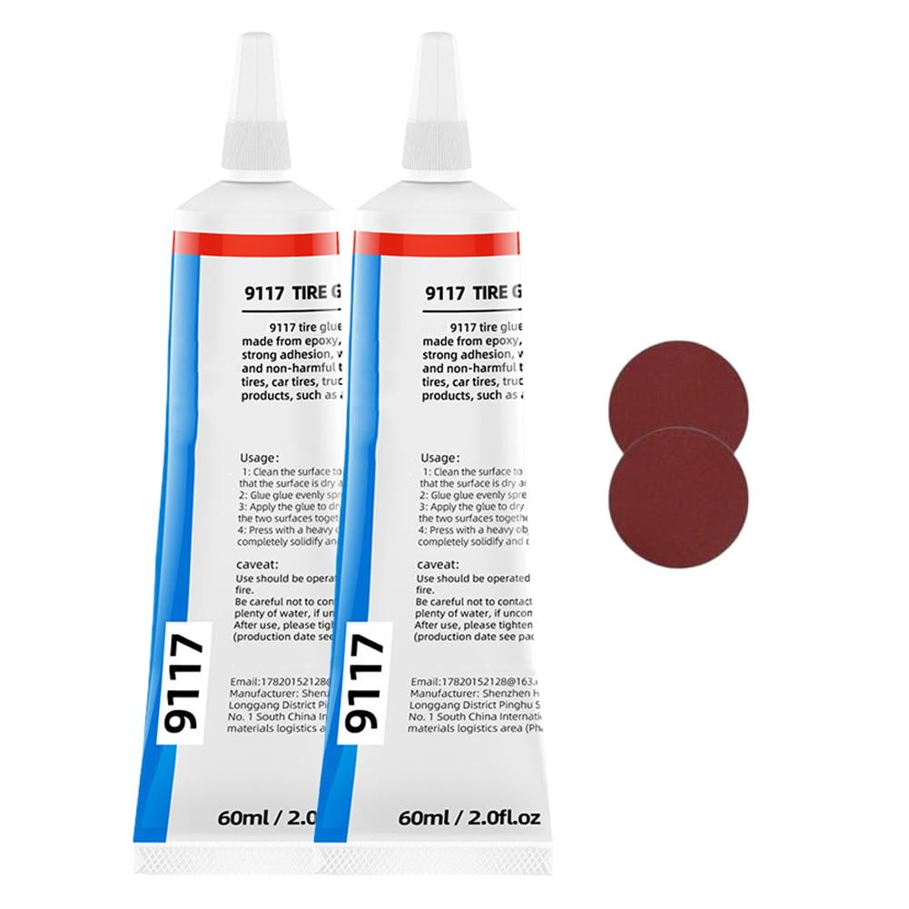 liraijei Tire Repair Glue, 2024 Tire Sidewall Repair Kit Black Rubber Cement Tire,Strong ...