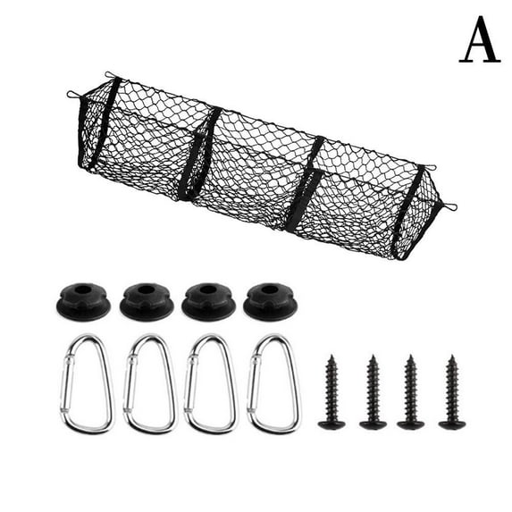 liraijei Trunk Bed 3 Pocket-Envelope Style-Organizer Cargo Net ...