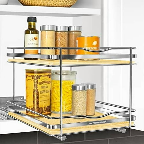 ® Élite™ Pull Out Spice Rack Organizer for Inside Kitchen Cabinets - 10 ...