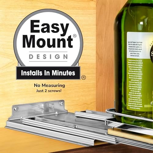 ® Élite™ Pull Out Spice Rack Organizer for Inside Kitchen Cabinets - 8 ...