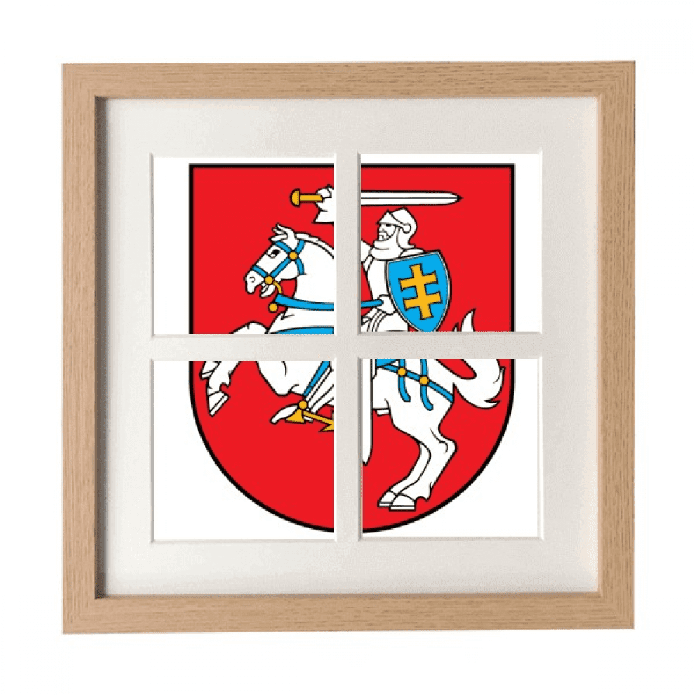 lithuania eu national emblem Frame Wall Tabletop Display 4 Openings ...