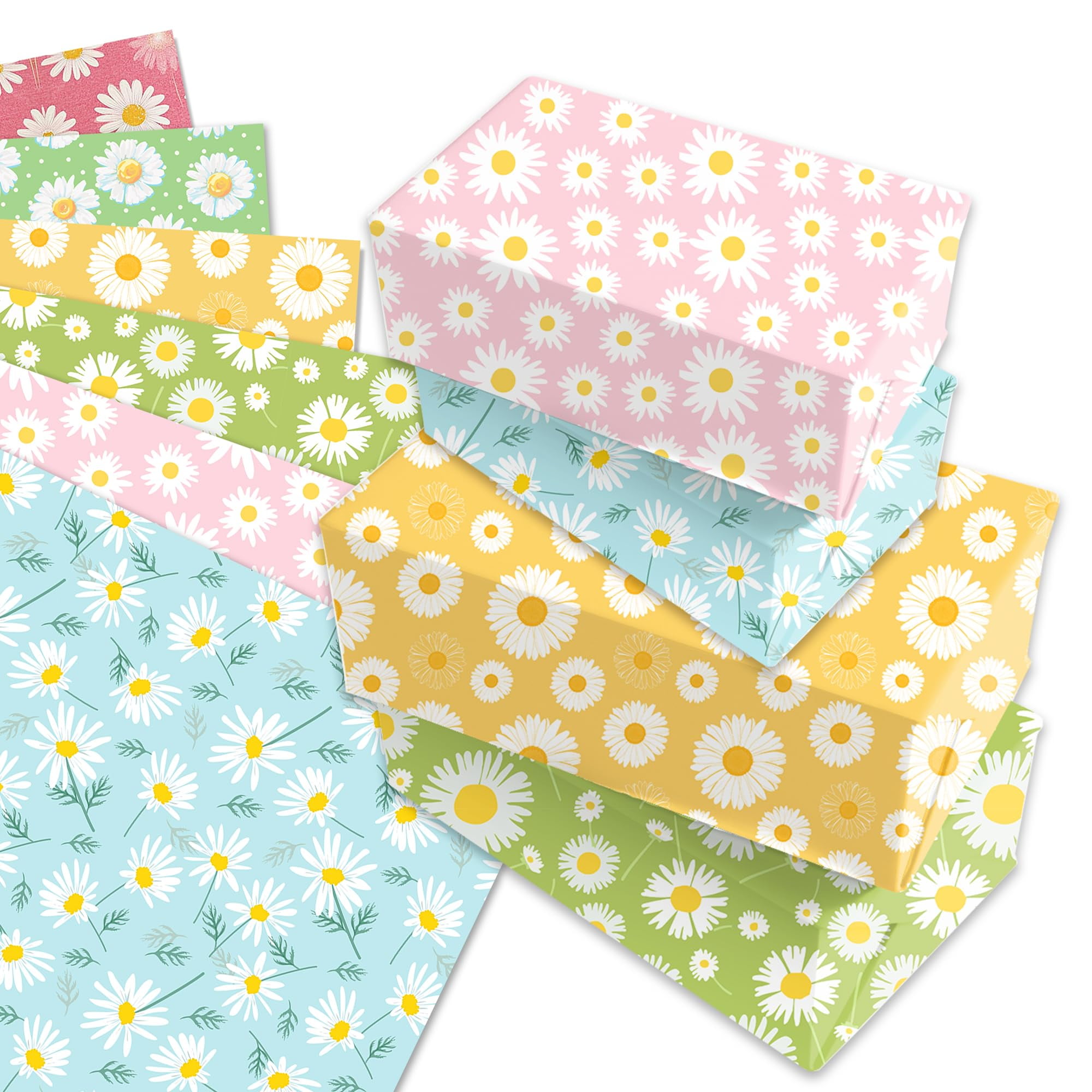 littkeef cliaet PresNok Wrapping Paper Set, 12 Sheets Patterns Gift ...