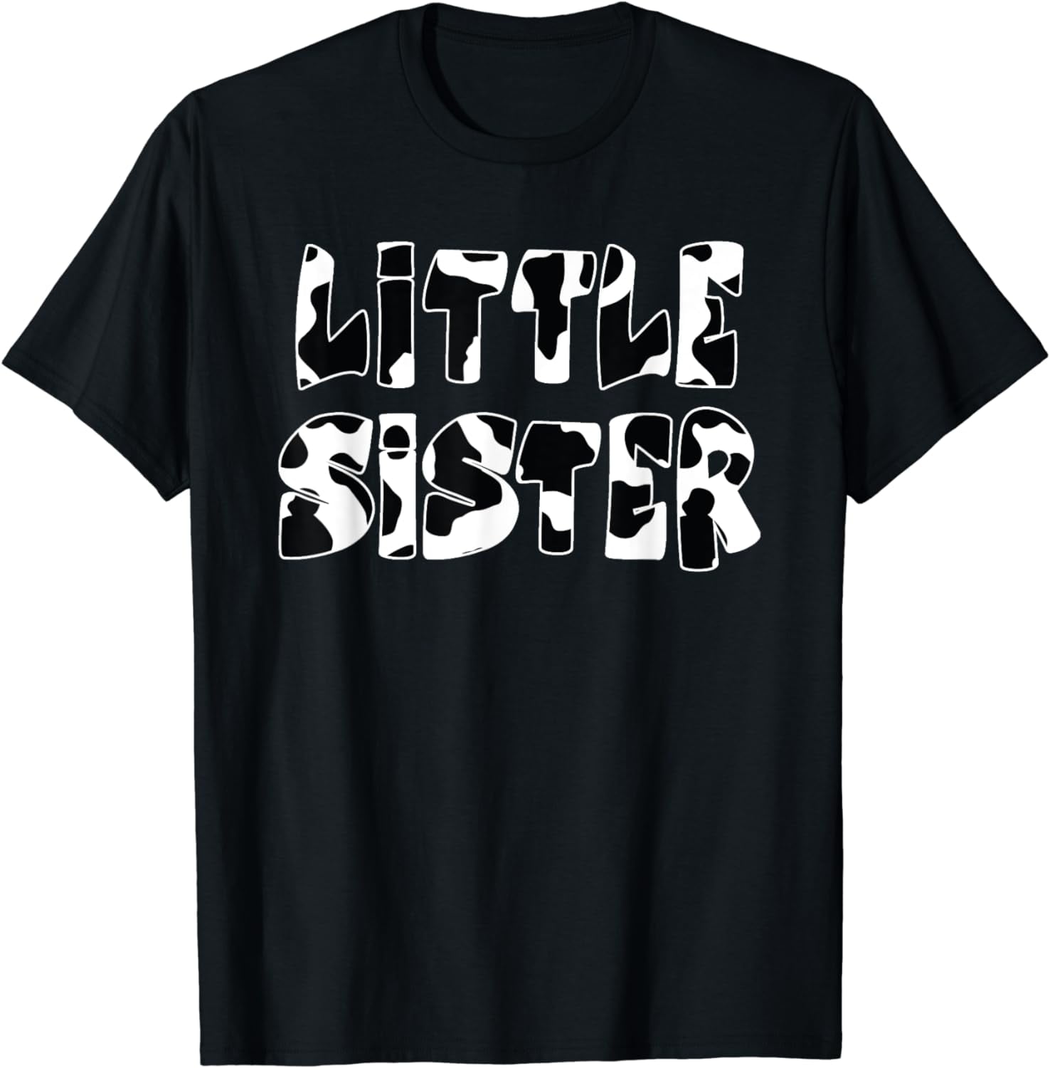 little Sister Cow Print Cow Pattern T-Shirt - Walmart.com