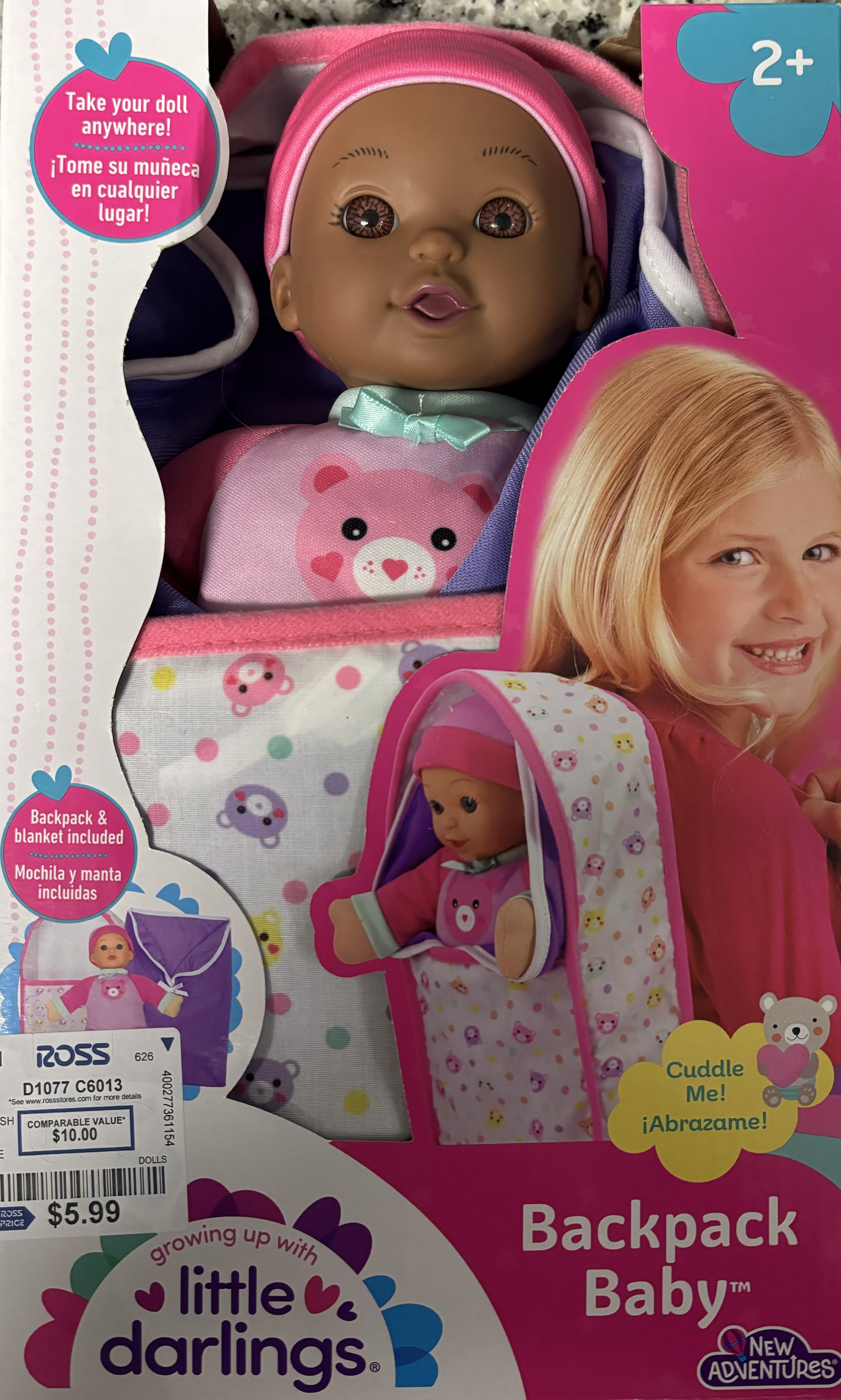 little darlings backpack baby doll and carrier - Walmart.com