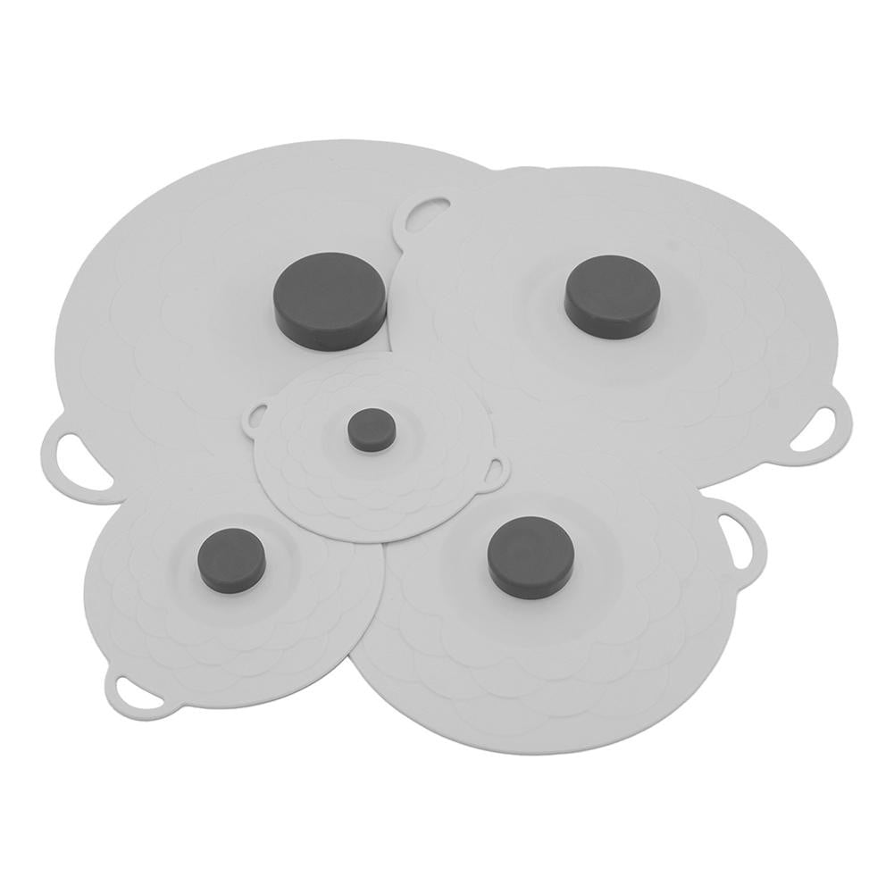 little home 5-Piece Silicone Bowl Lid Set: High-Temperature, Spill ...