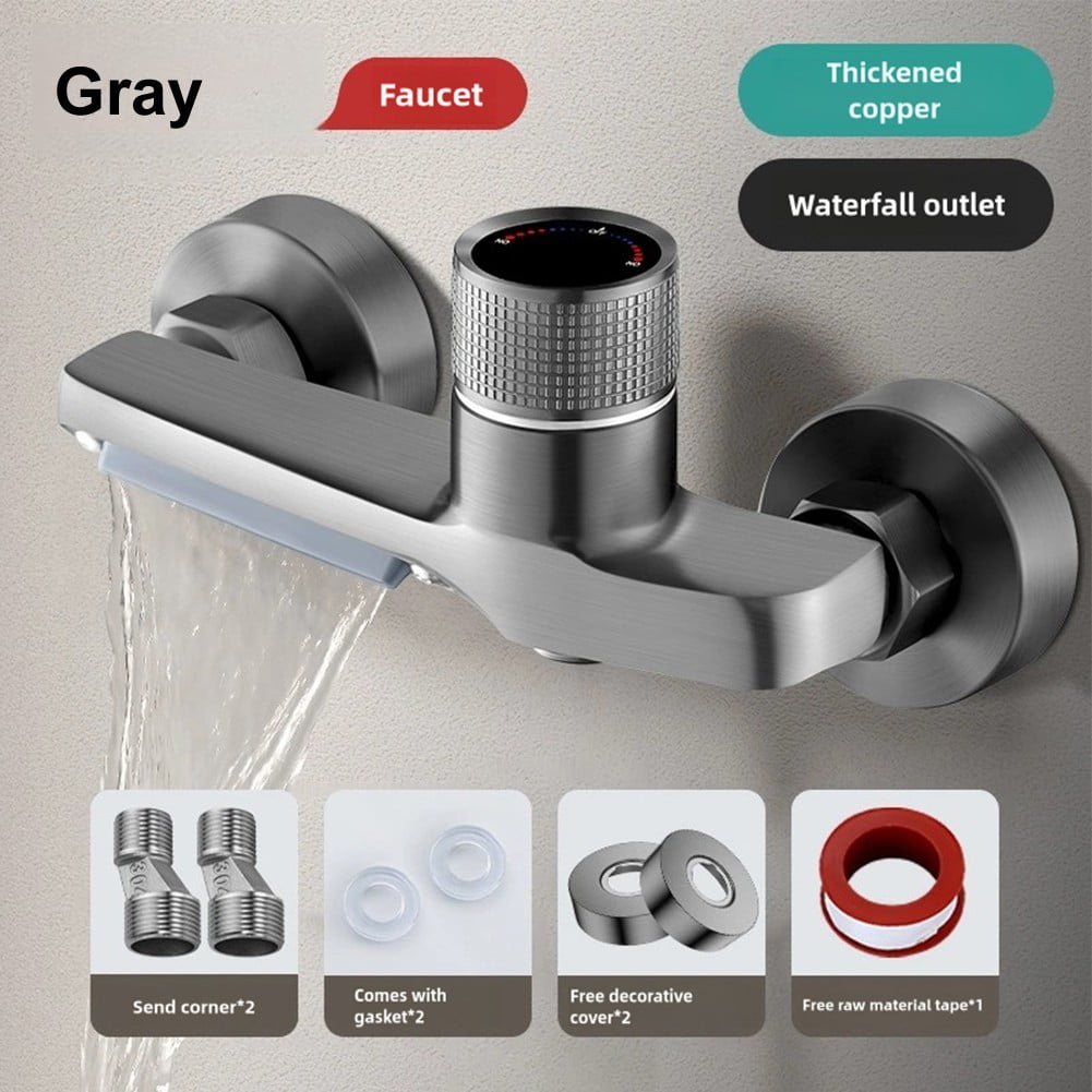 little home Bathtub Waterfall Bathtub Faucet Wall Mounted Bathroom ...