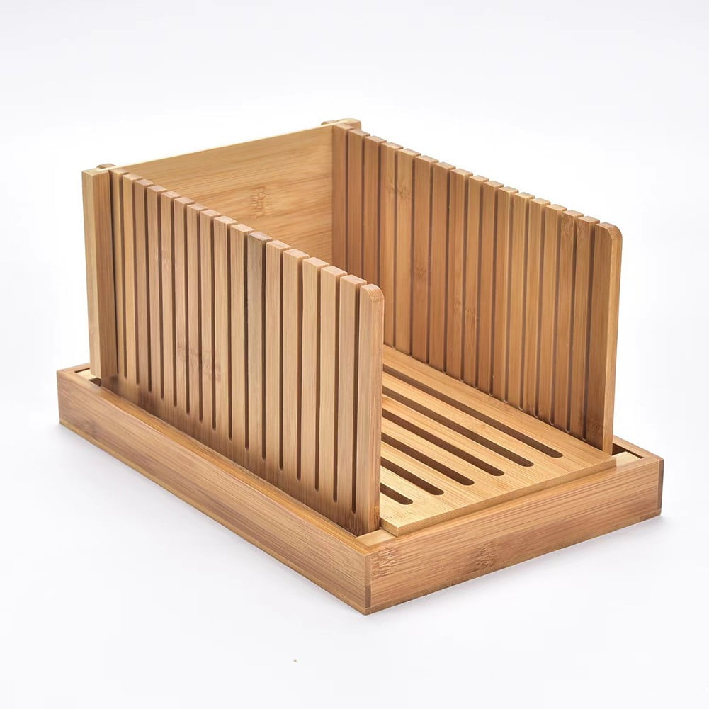 little home Bread Slicer For Homemade Bread Loaf Wooden Bread Cutting ...