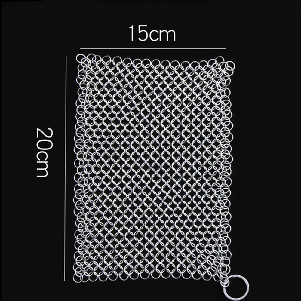 little home Cast Iron Scrubber Cleaner, Stainless Steel to Clean Metal ...