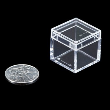 Taosunzt Acrylic Magnetic Seashell Display Box Square Small Crafts ...