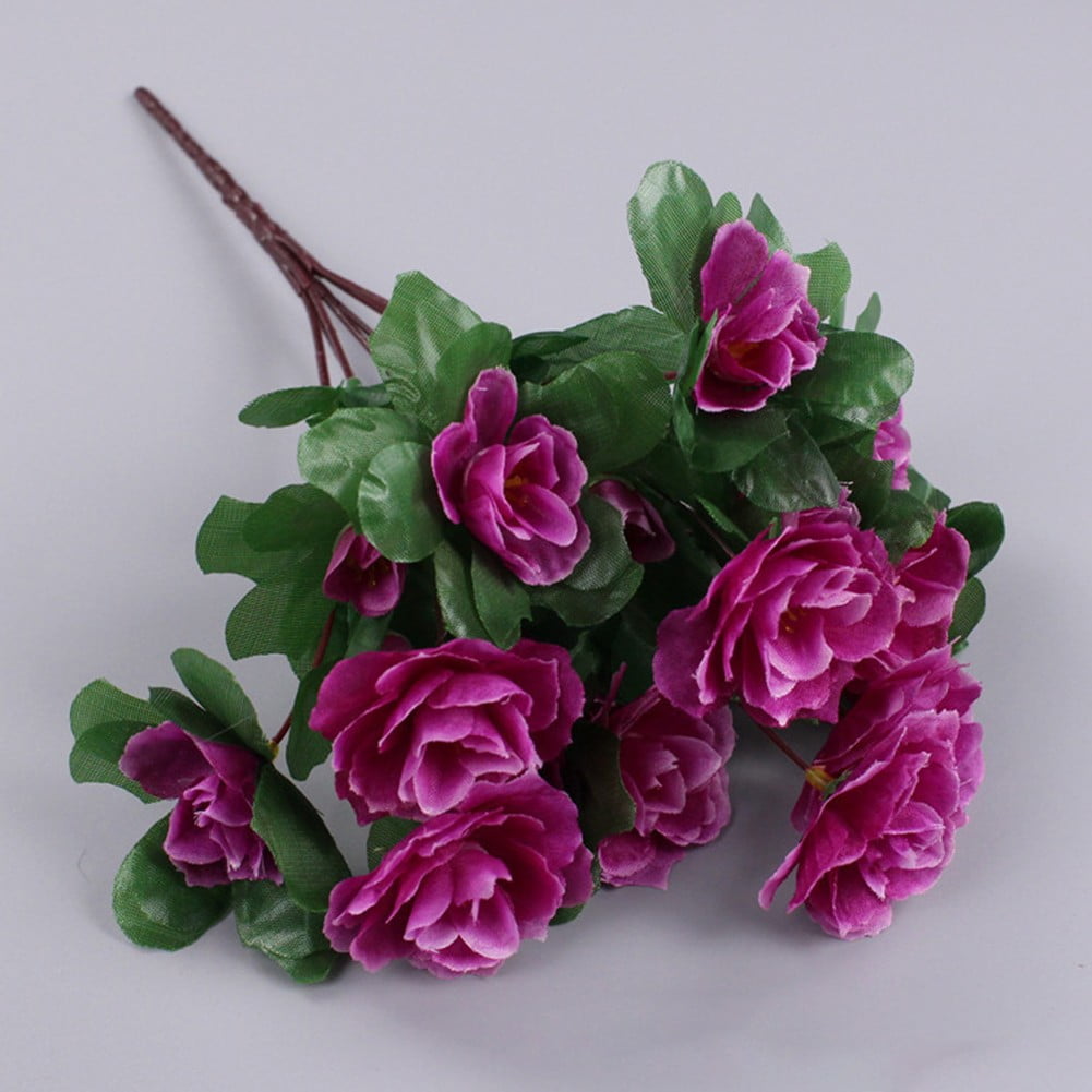 little home Realistic Silk Flower Arrangement Simulated Small Azalea ...