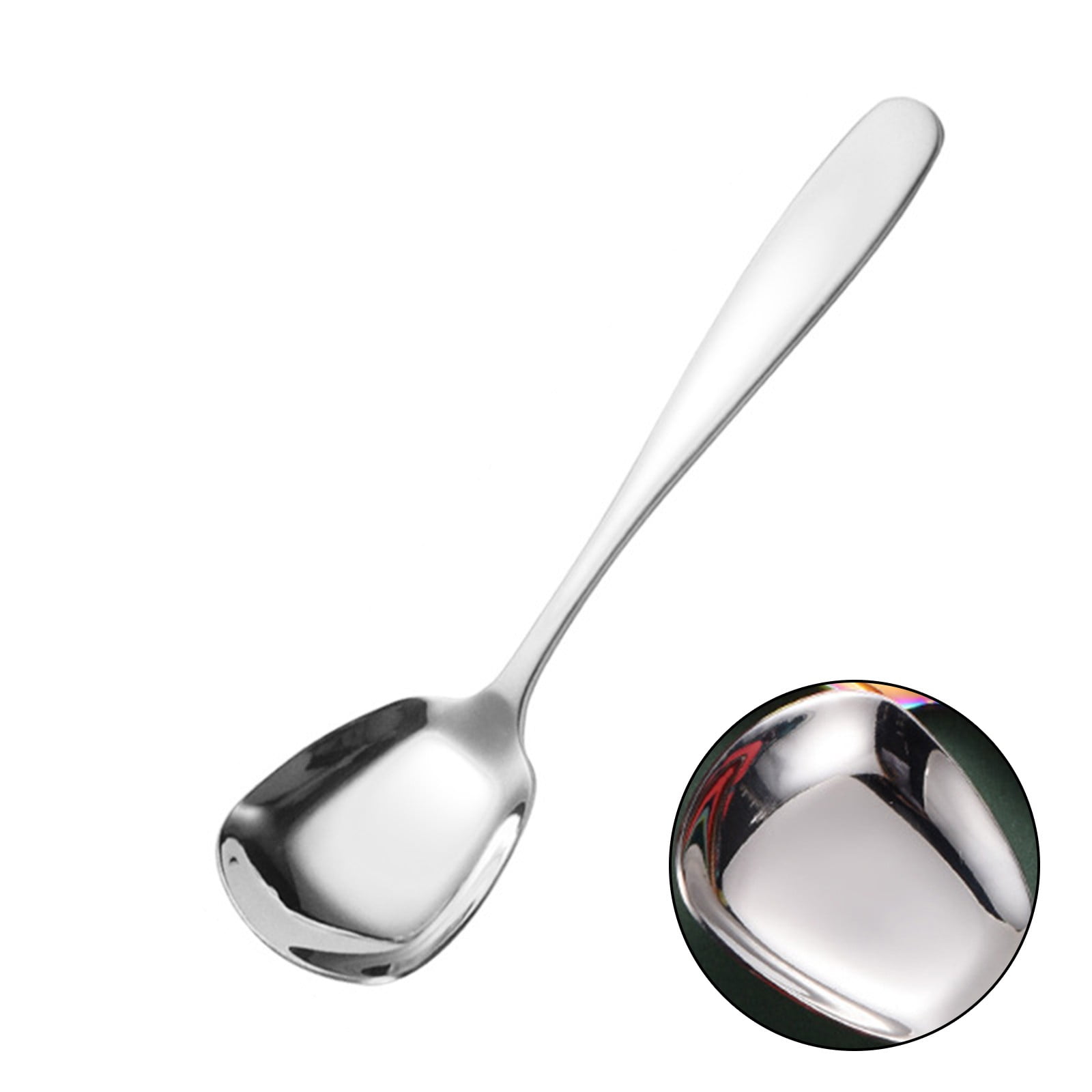 little home Square Head Stainless Steel Spoons, Rice& Soup Spoons ...