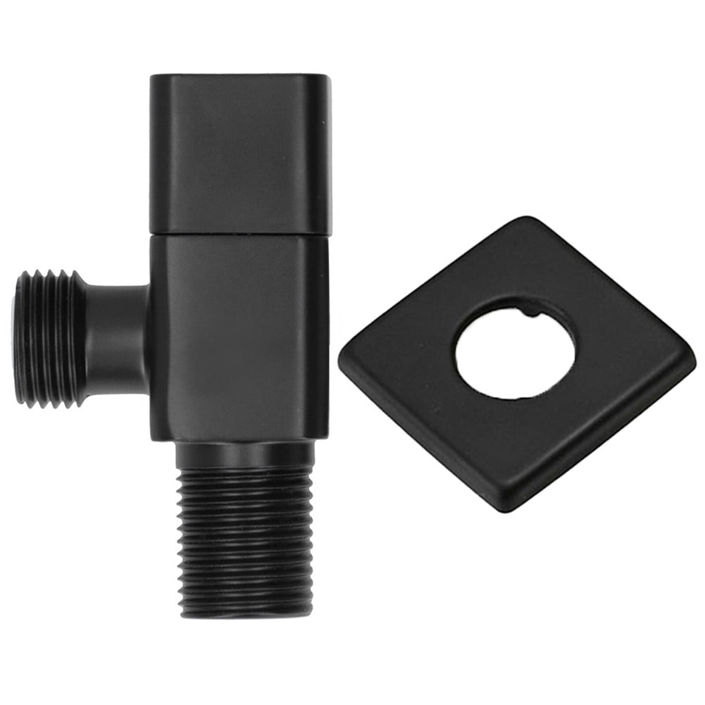 little home Valve Black Water Shut Off Valve /2 inch Brass Wall-mounted ...