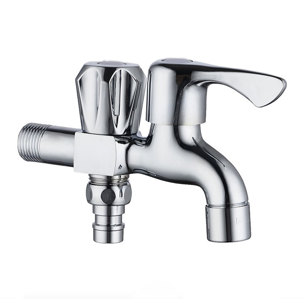 little home Washing Machine Faucet Double Outlet Wash Basin Mop Pool ...