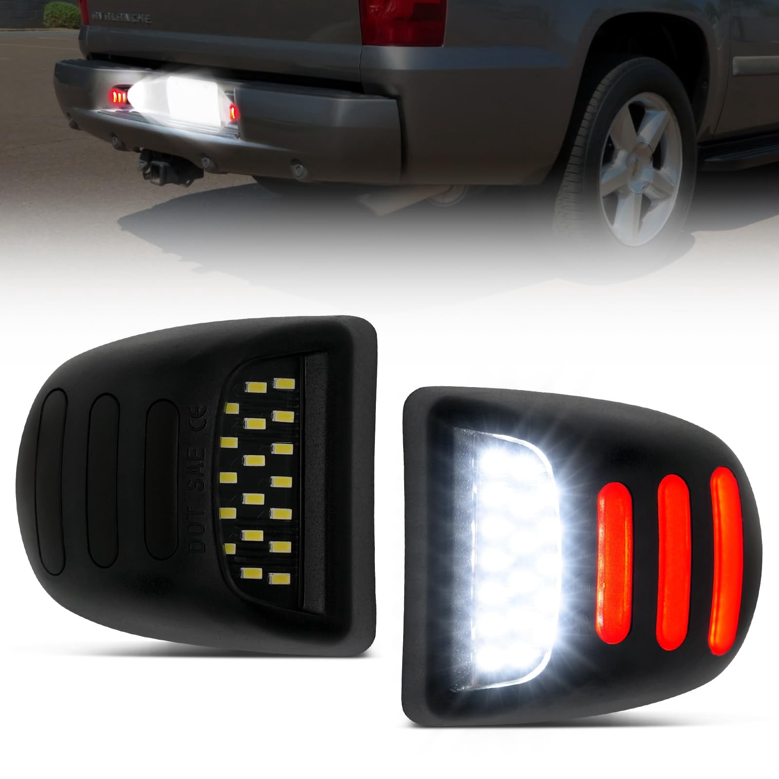 litzland OLED Neon LED KEF16 License Plate Light Tag Lamp Assembly ...