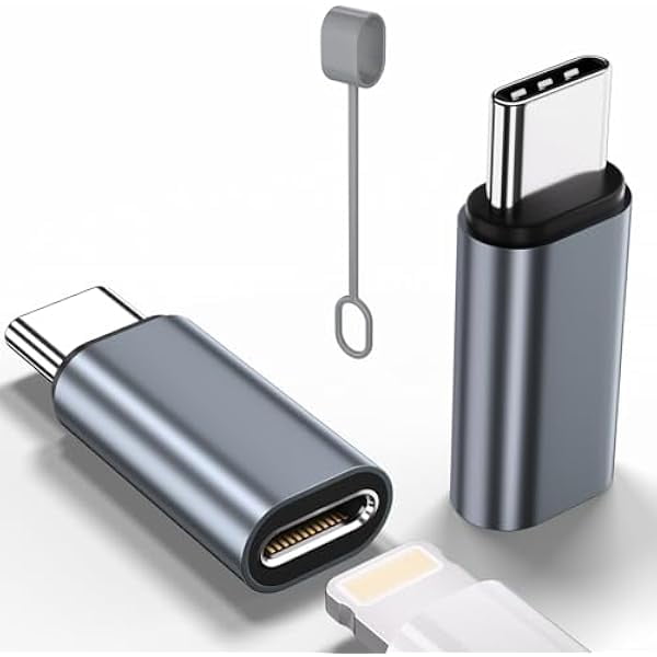 liuliuliu 2 Pack Lightning to USB C Adapter for iPhone 15/16/16 Pro Max/Plus,Samsung S24,Support ...