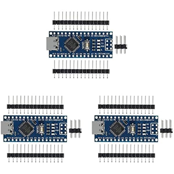 liuliuliu 3pcs Nano 3.0 ATmega328P Type-C USB CH340 Controller Board Compatible to Arduino Nano ...