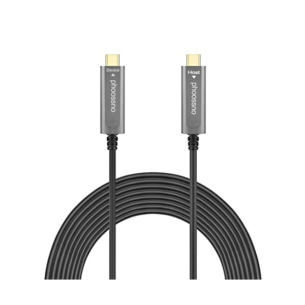 liuliuliu USB C to C Fiber Optical Cable USB 3.1 Type C Cable 10Gbps ...