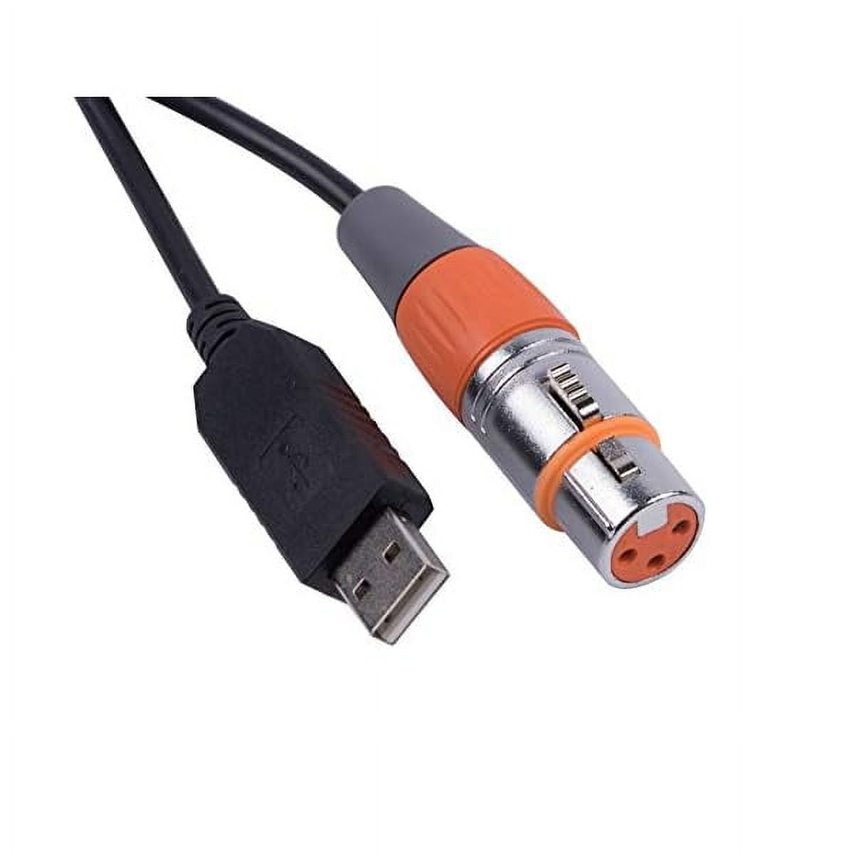 liuliuliu USB to DMX Interface Adapter LED DMX512 Studio Computer PC ...