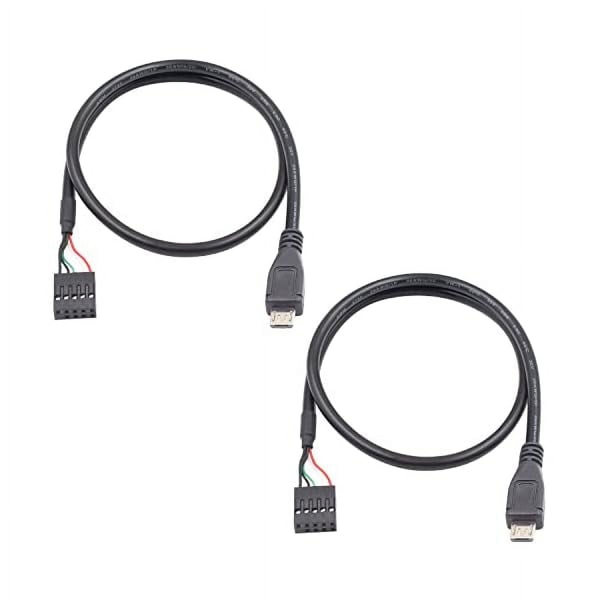 liuliuliu USB Header to Micro USB Cable 1.65FT/50CM, Micro USB Male to ...