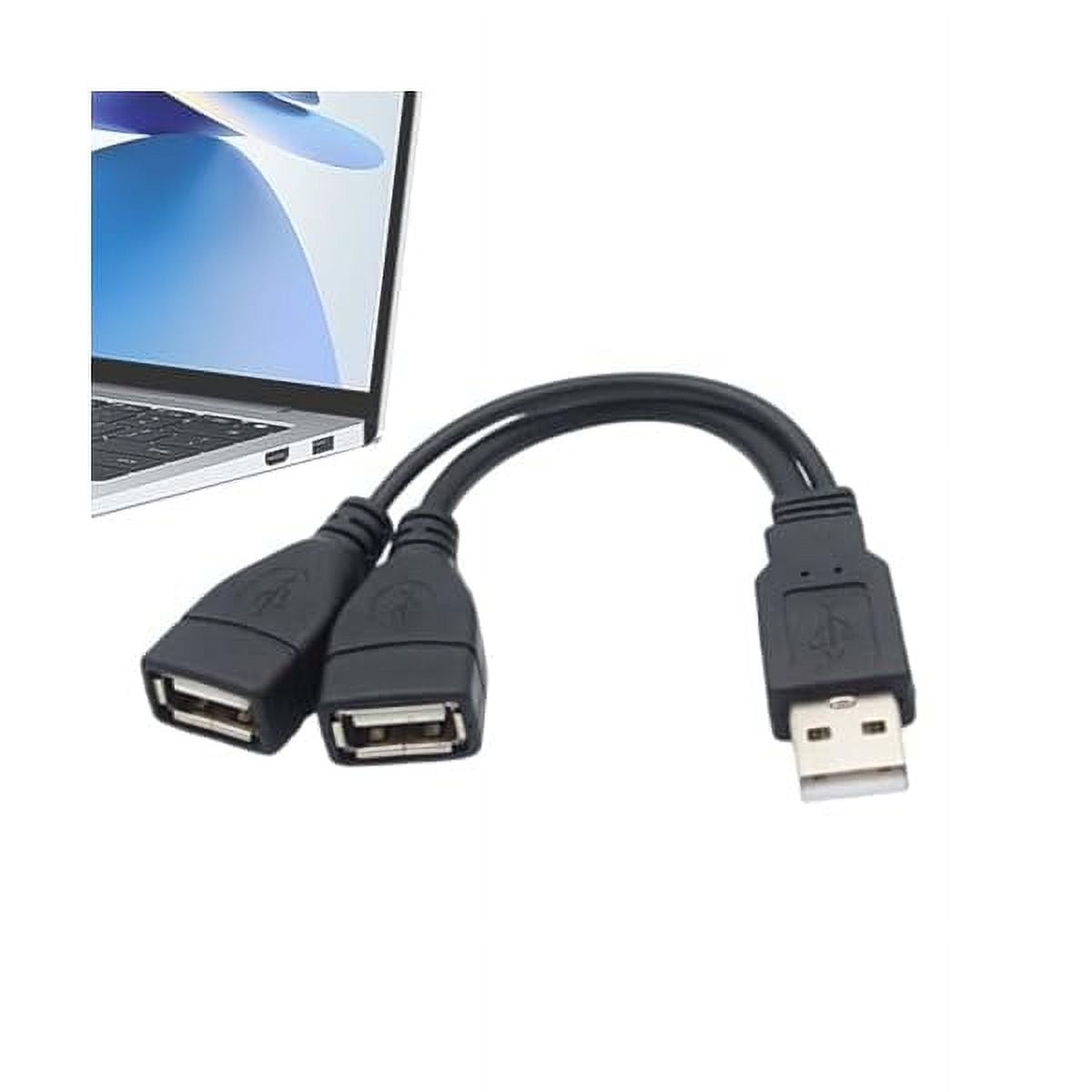 liuliuliu USB Splitter 1 in 2 Out | USB Y Splitter Y Cable USB Port ...