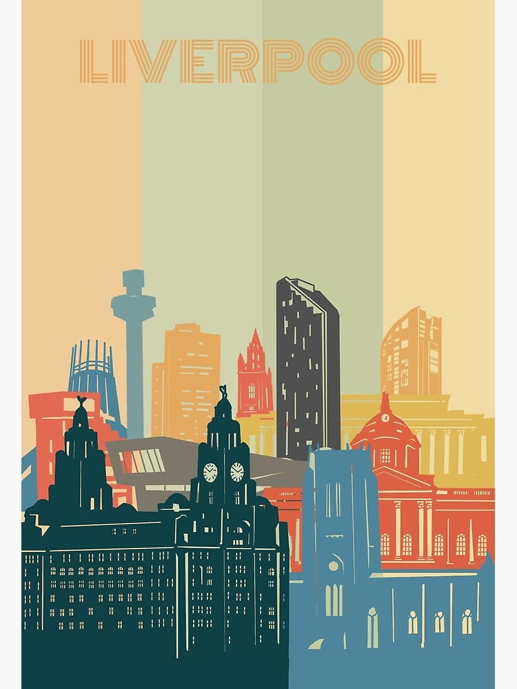 liverpool skyline Fashion Art Decor Frame - Walmart.com