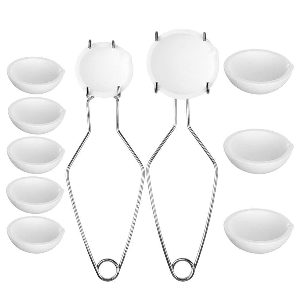 lixiao 1 Set Molten Gold Bowl Melting Furnace Clamp Silver Melting Kit ...