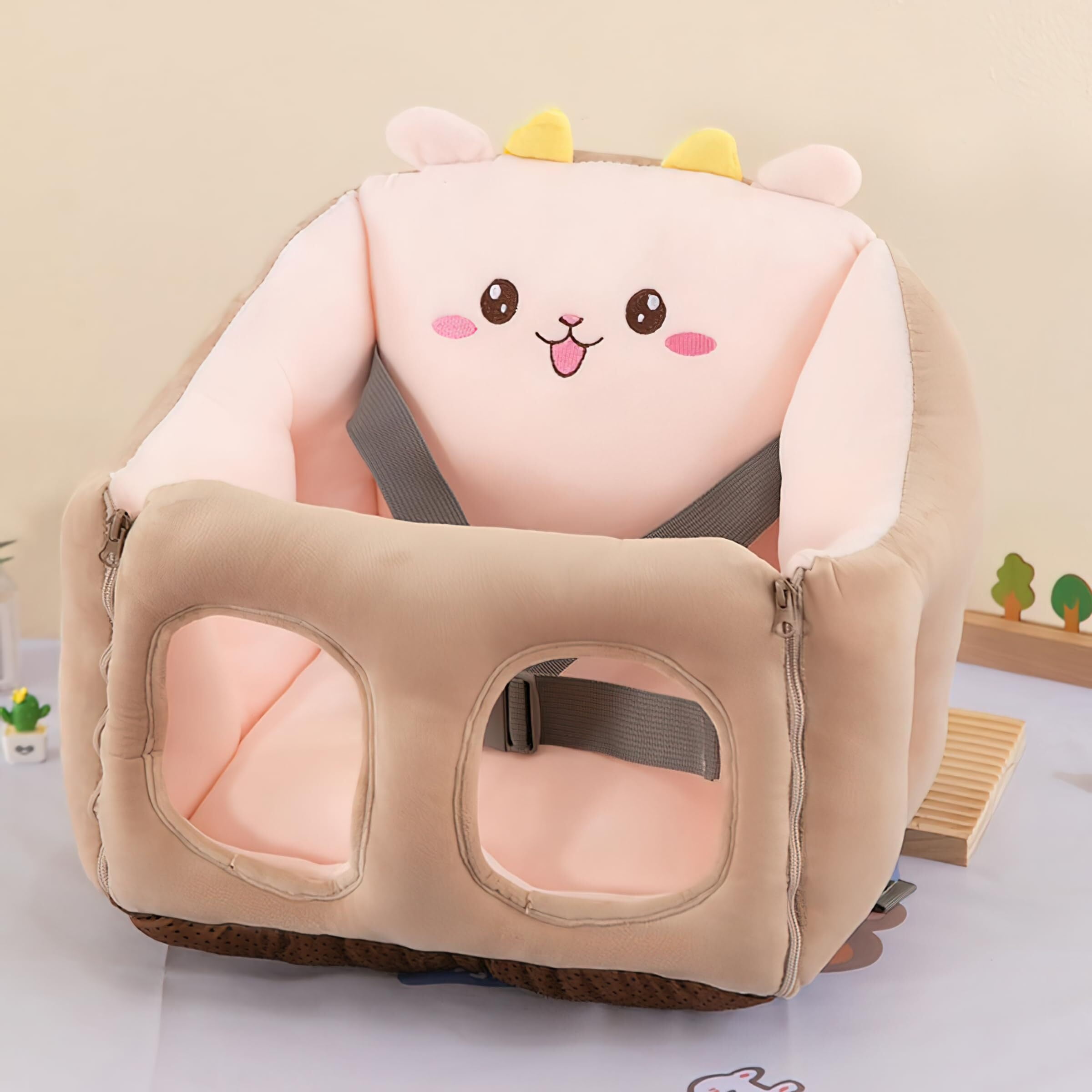 lixiao Amusediy Toddler Sitting Sofa Chair with Cozy Plush Infant Support Seat for Babies 3-12 ...