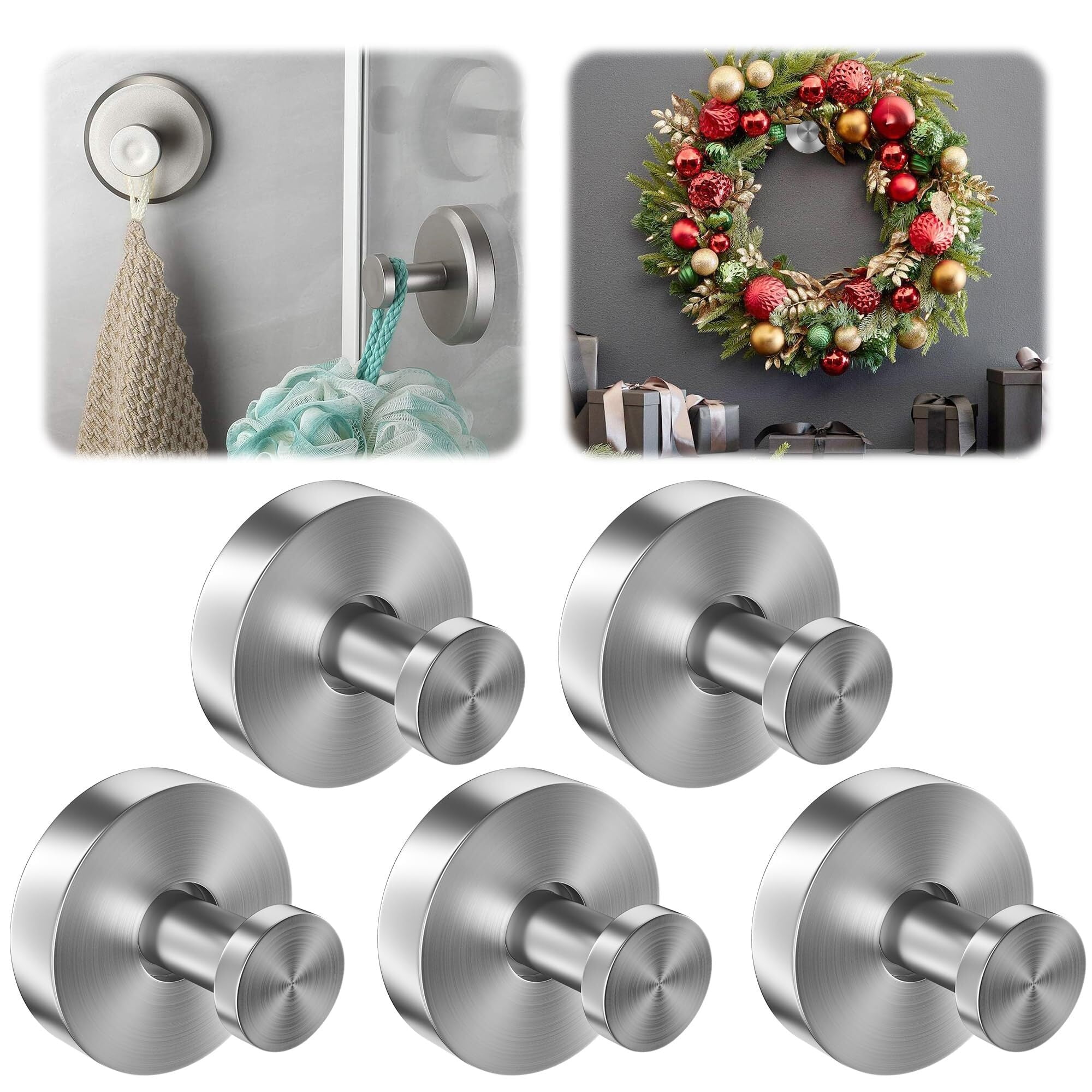 lixiao Bathroom,Towels,Kitchen,Glass Door,Tile, Mirrors,Coat,Robe,for Wreaths on Glass,Luxe Hold ...