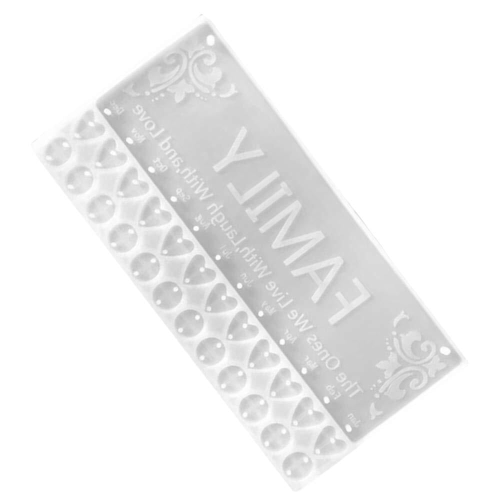 lixiao Family Resin Mold Word Sign Mold Silicone Epoxy Resin Word Molds ...