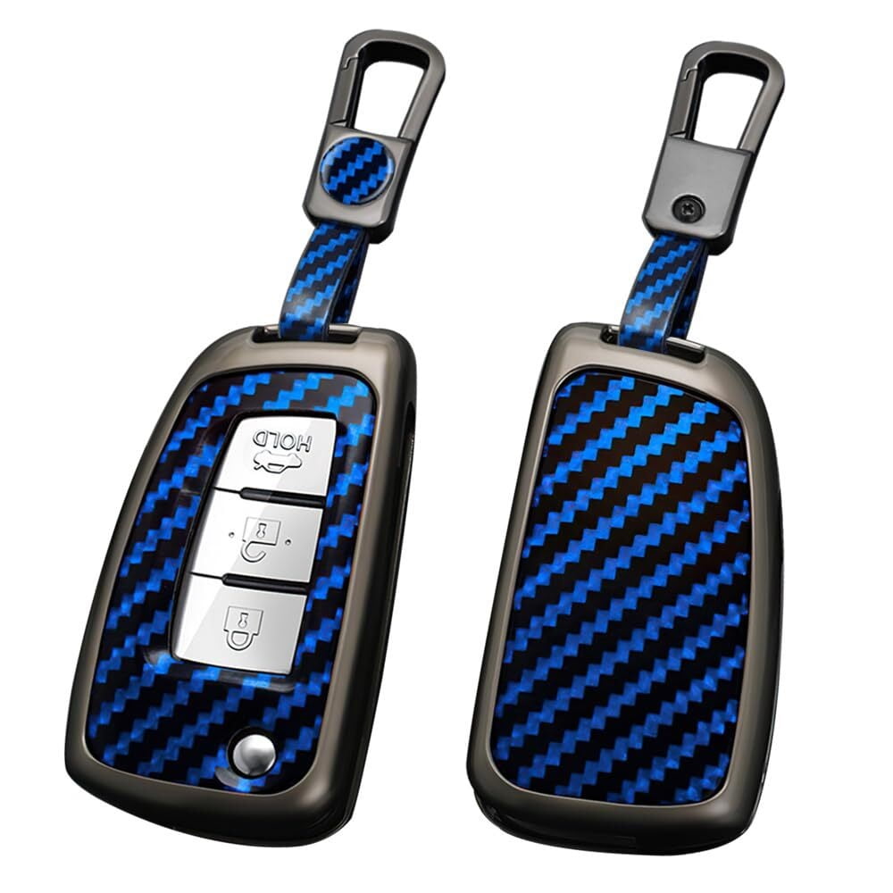 lixiao Key Fob Case Fit for Nissan Flip Folding Key Remote Control Key ...