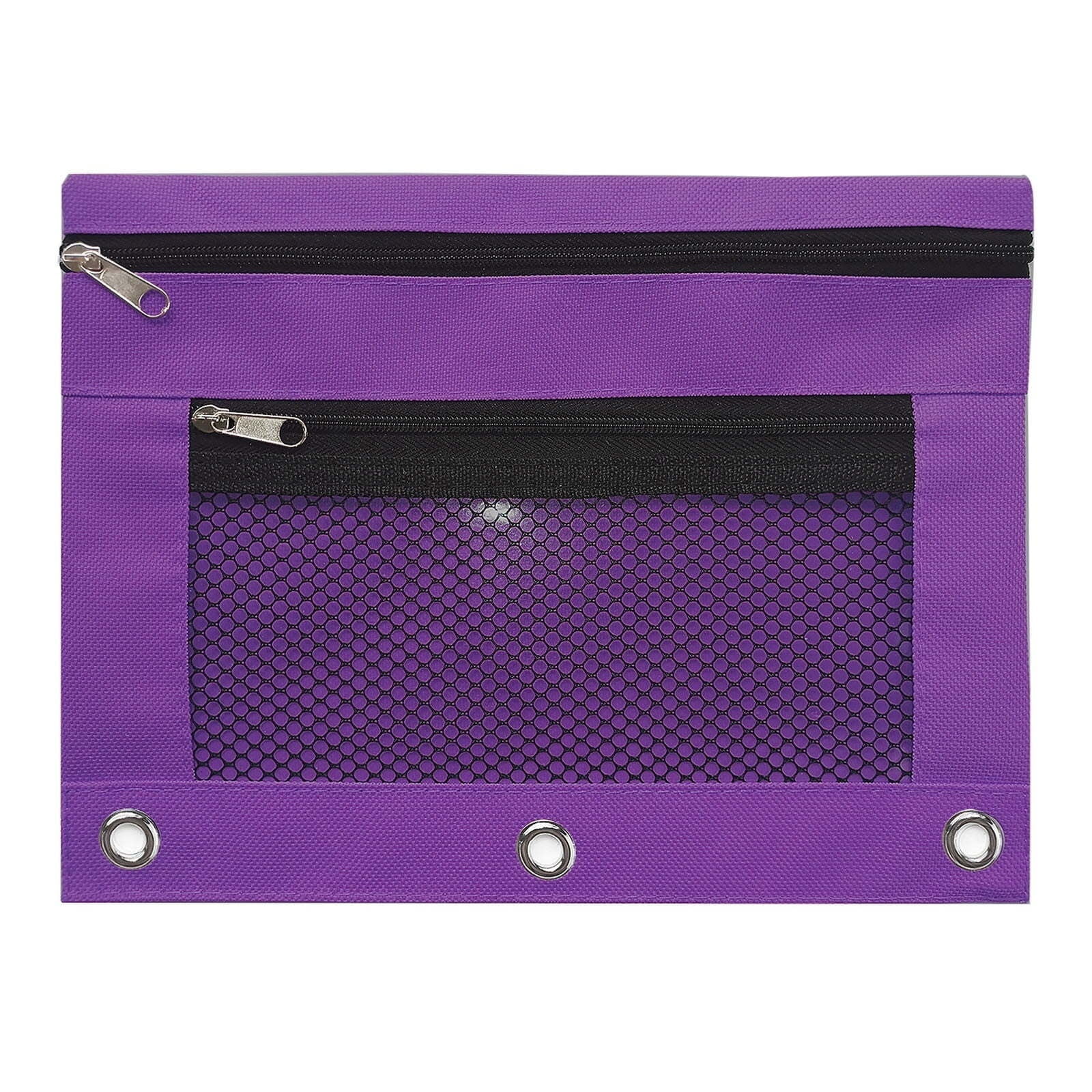 lixiao LSLJS 3-Ring Sturdy PVC Pencil Cases, Assorted Colors - Walmart.com