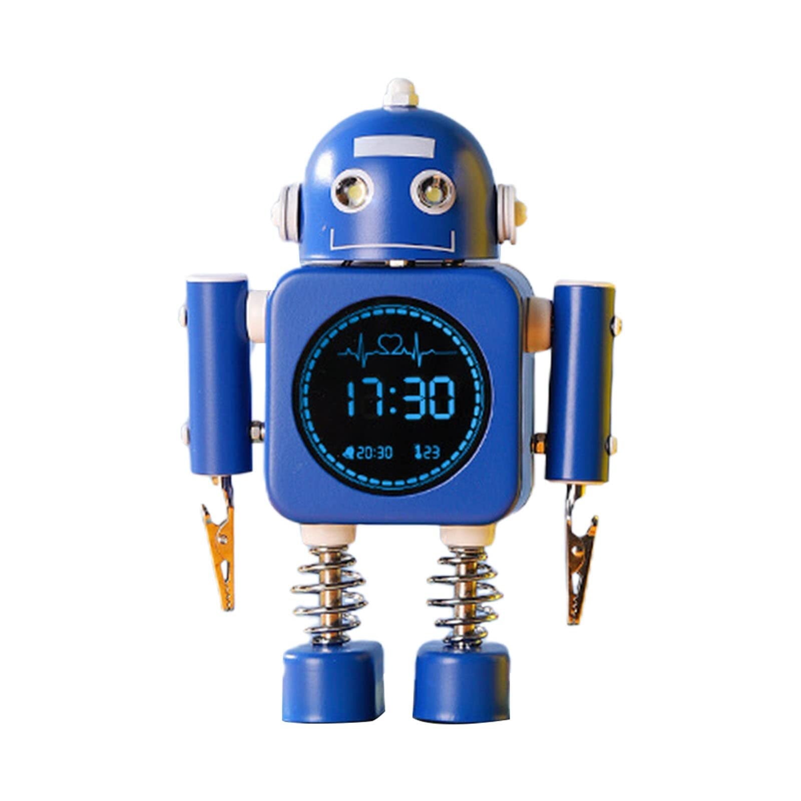 lixiao Robot for Smart Digital Alarm Clock with Snooze Mode Temperature ...