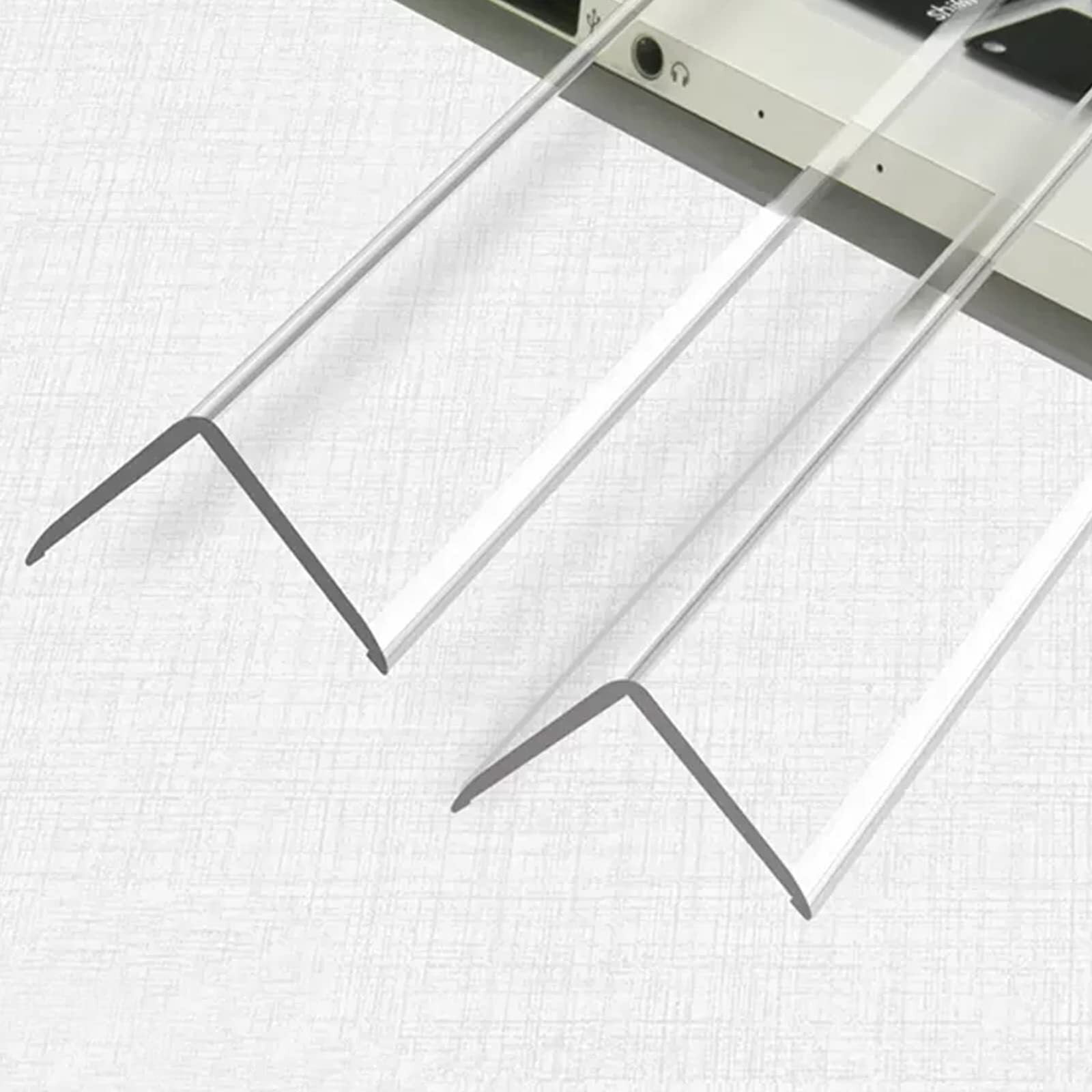 lixiao Wall Corner Protector, 2PCS Clear Corner Guard, Plastic Self ...