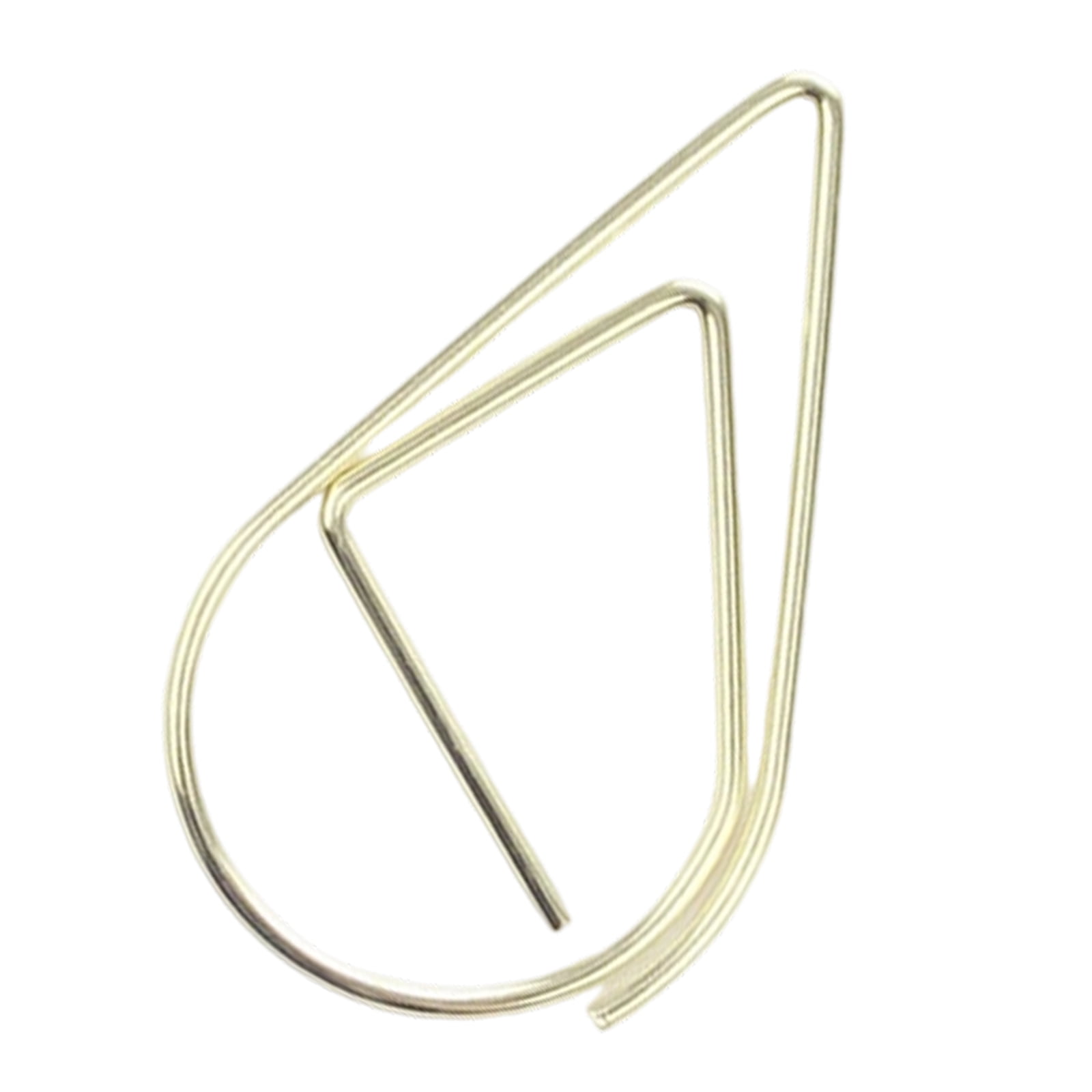 lixuesong 100 Pcs Decorative Paper Clips Water Drop Shape Paper Clip ...