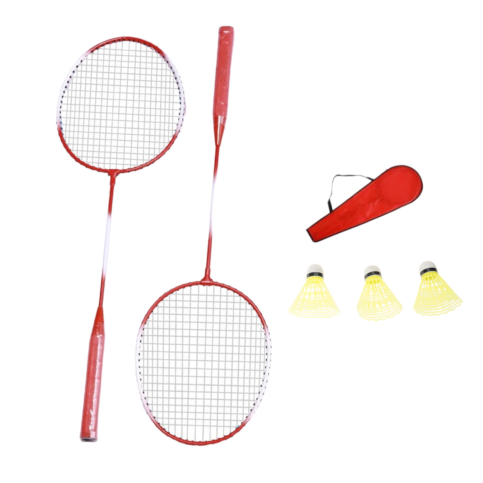 lixuesong 1Pair Light Weight Badminton Racket Shuttlecocks Racquet ...