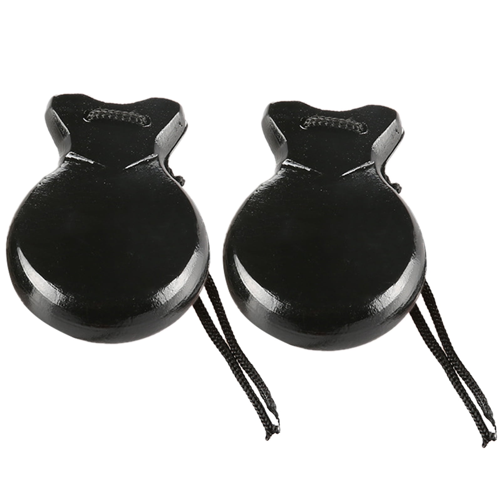 lixuesong 2 Pcs Wood Spanish Castanets Flamenco Dance Castanets with ...