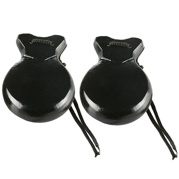 lixuesong 2 Pcs Wood Spanish Castanets Flamenco Dance Castanets with ...