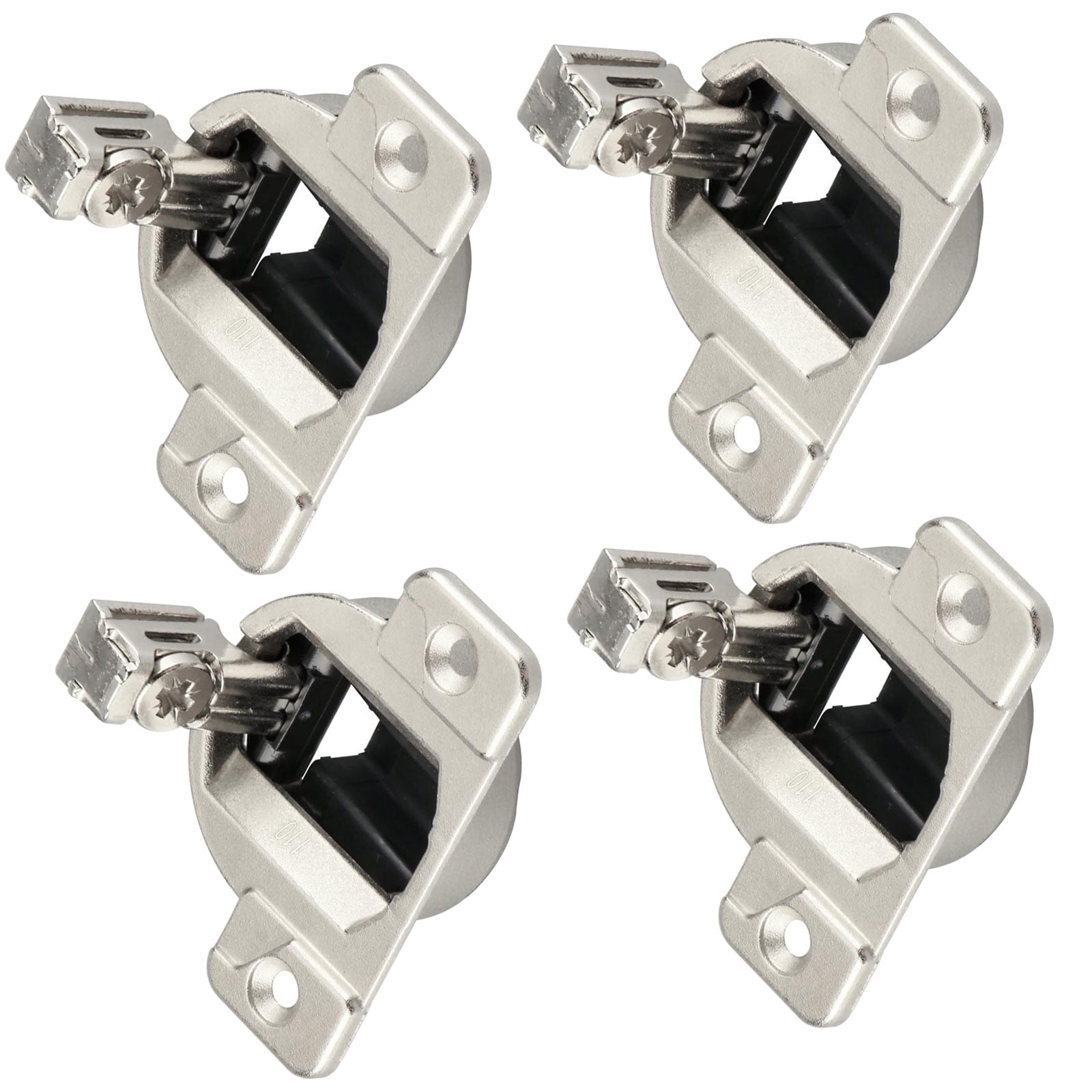 lixuesong 4Pcs Cabinet Door Hinges 110 Degrees Screw on Closing 33 ...