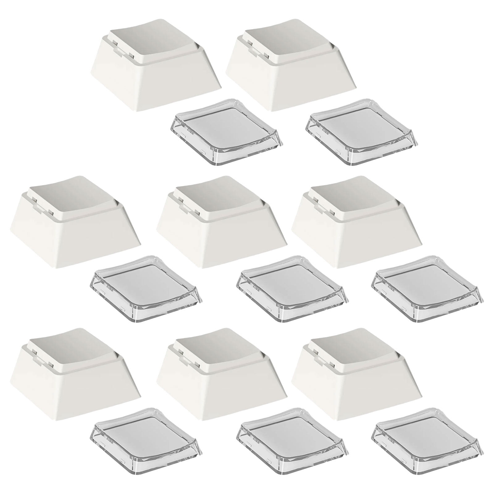 lixuesong 8Pieces Blanked Keycap Set Wear Resistant PC for Mechanical ...
