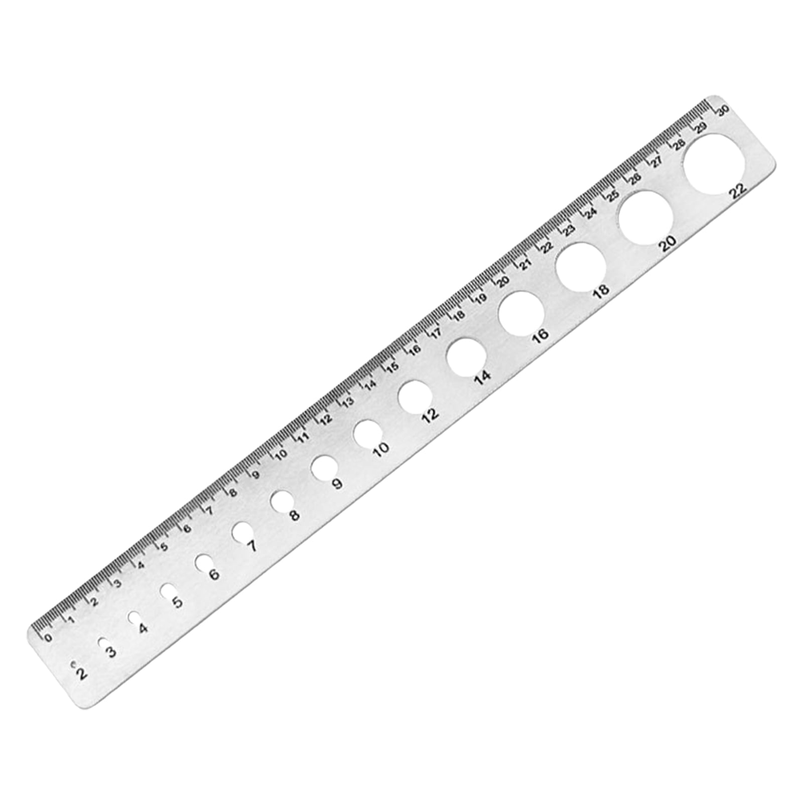 lixuesong Accurate Stainless Steel Ruler With Round Square Holes For ...