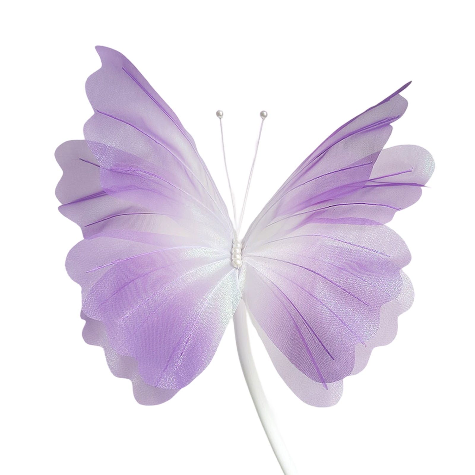 lixuesong Artificial Butterfly Ornament Large Gauze Butterfly ...
