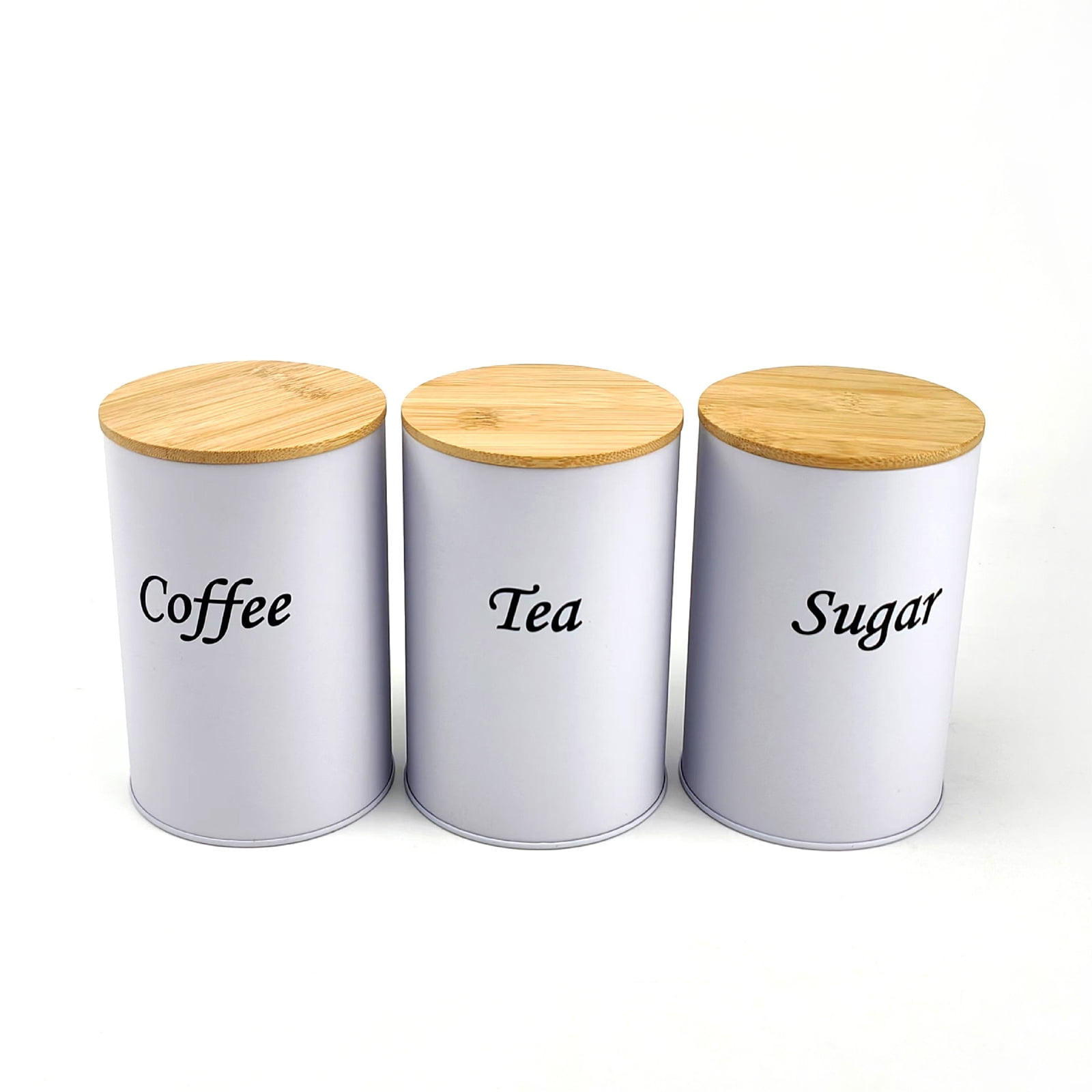 lixuesong Bamboos Lid Sealed Canister For Coffee Teas Candy ...