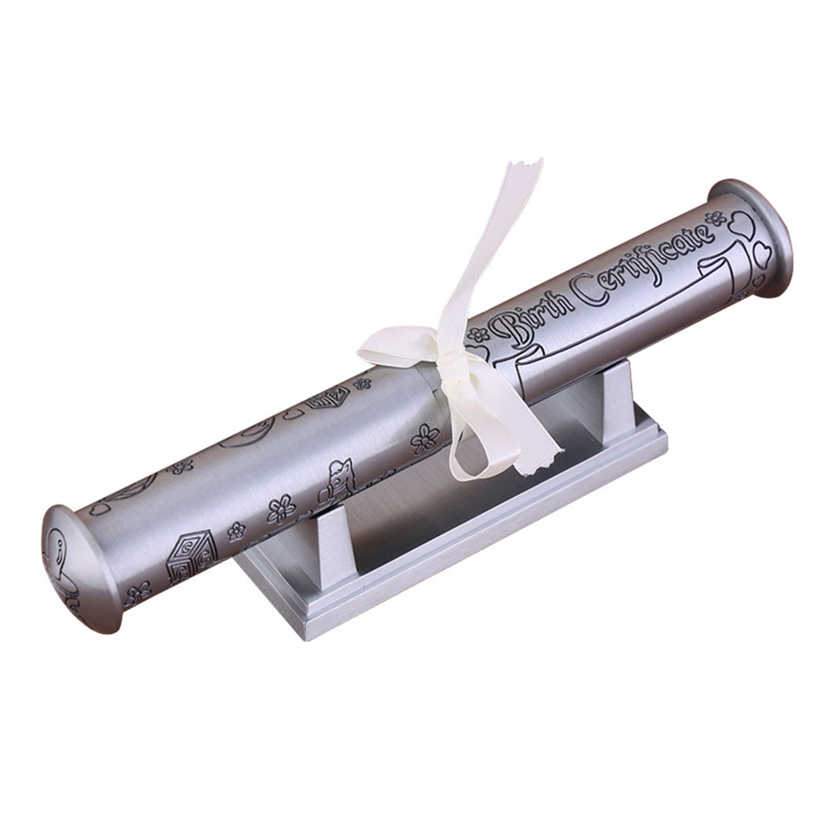 lixuesong Birth Certificate Holder Silver Plated Alloy Certificate ...
